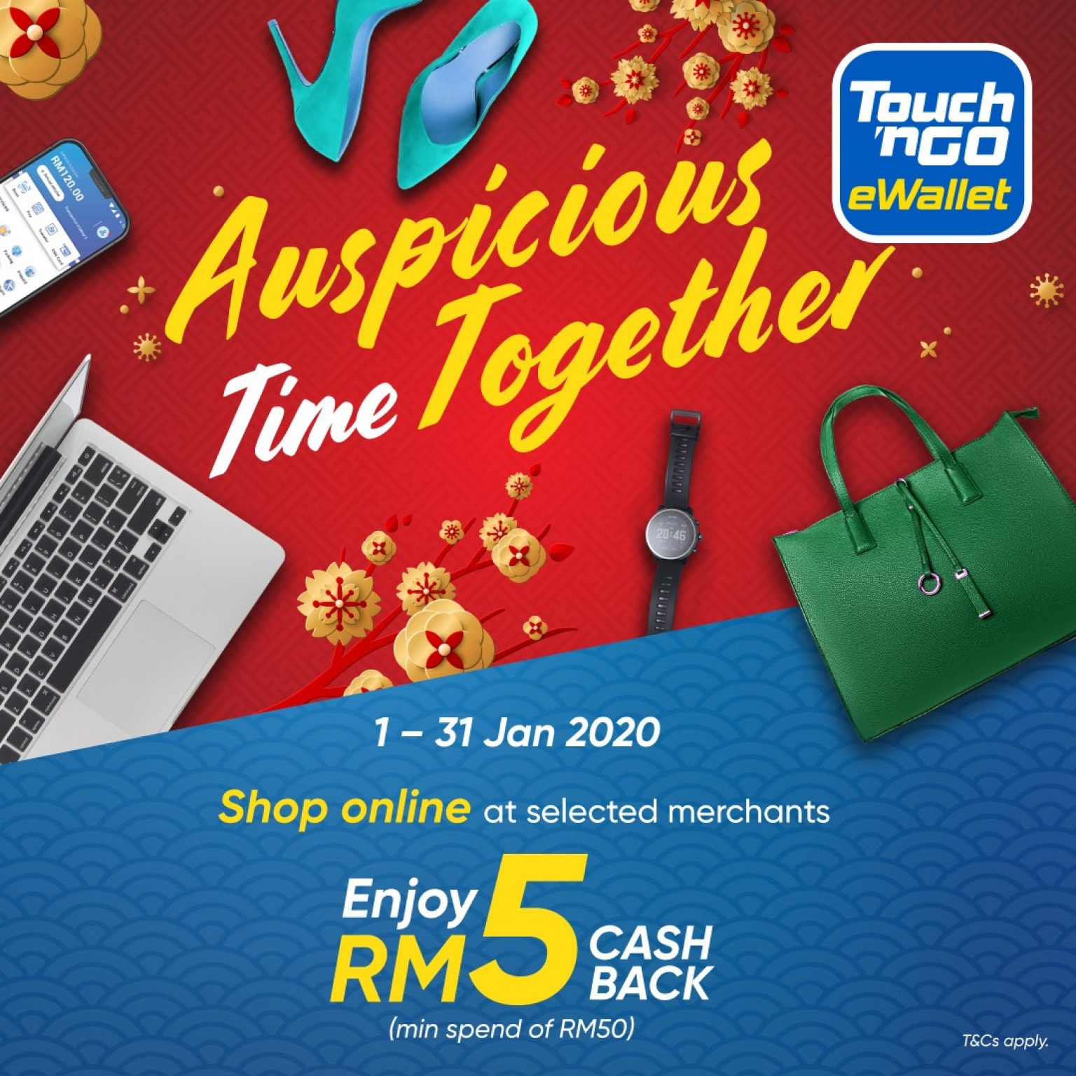 Touch ‘n Go eWallet: Shop Online RM5 Cashback - mypromo.my