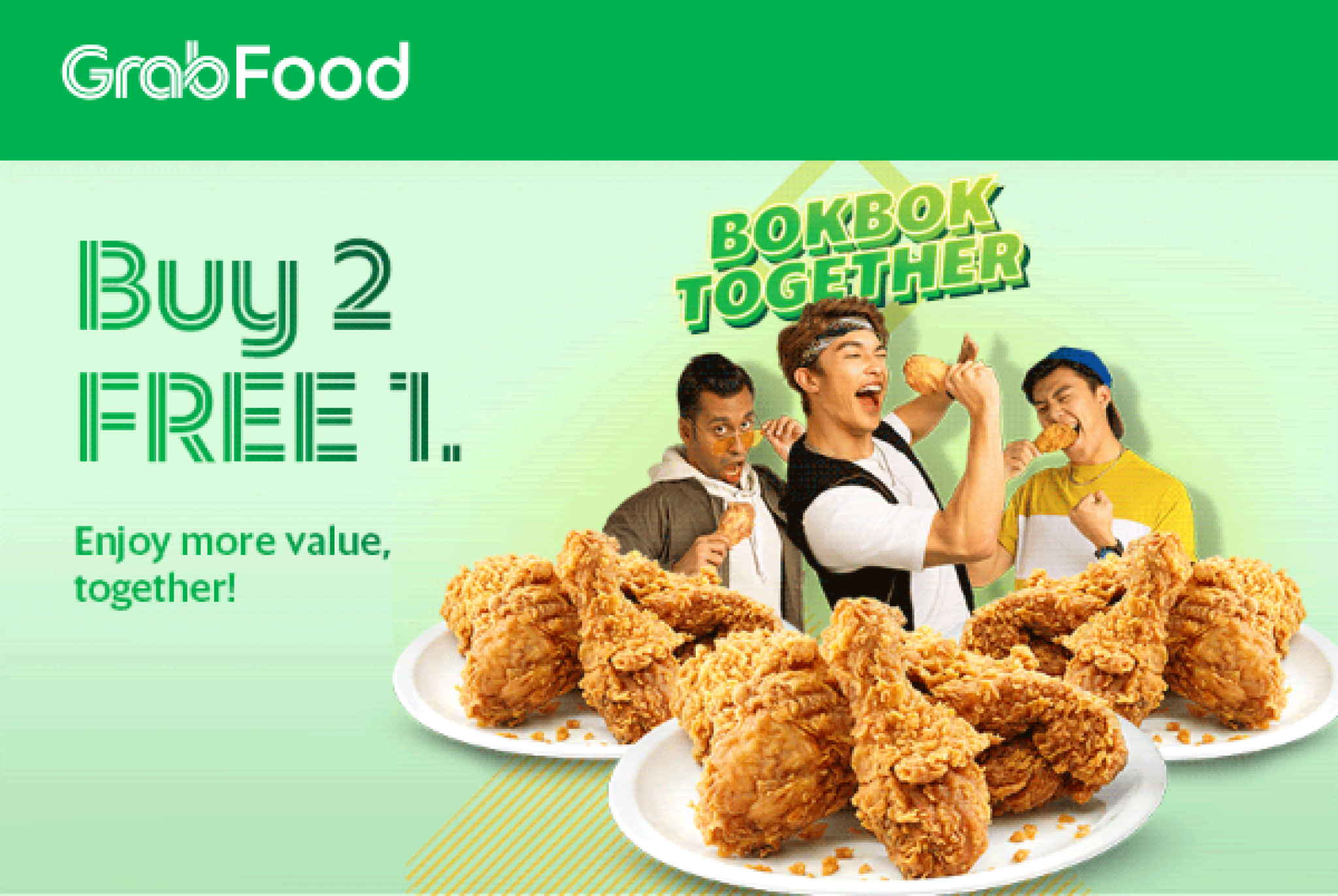 GrabFood Promo: Buy 2, FREE 1 chicken meals - mypromo.my