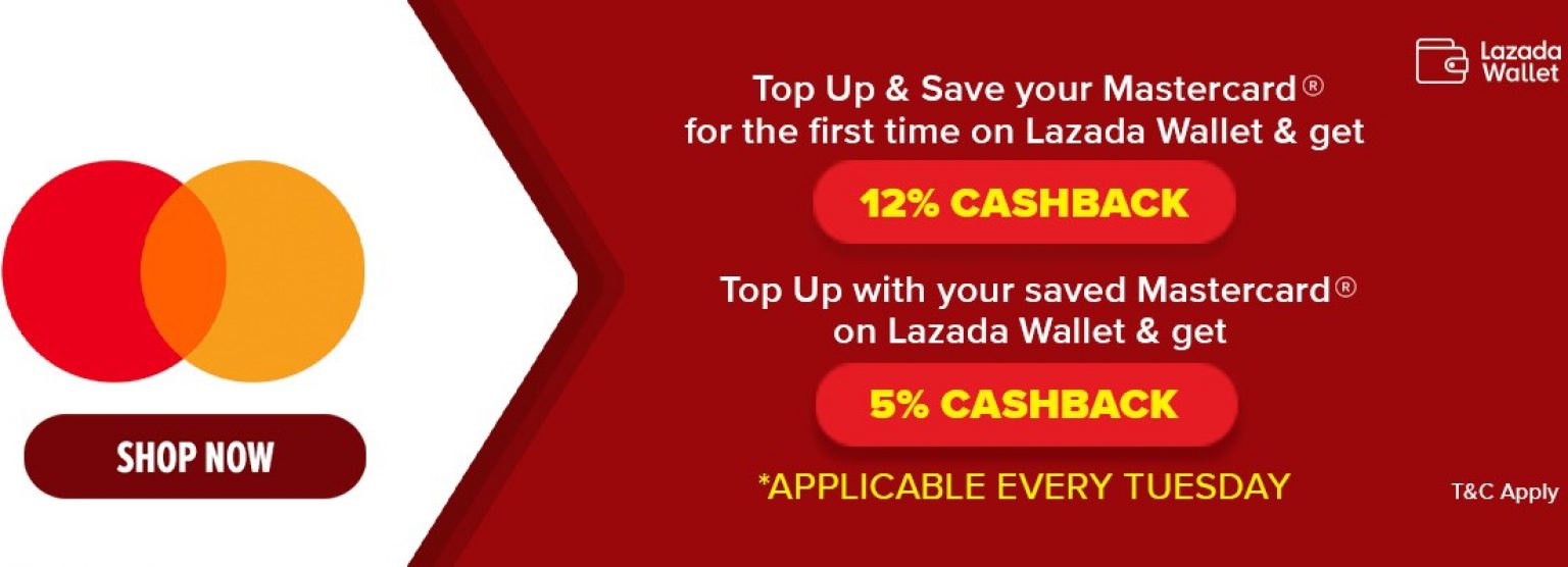 Lazada x Mastercard Tuesdays Wallet Cashback Promo - mypromo.my