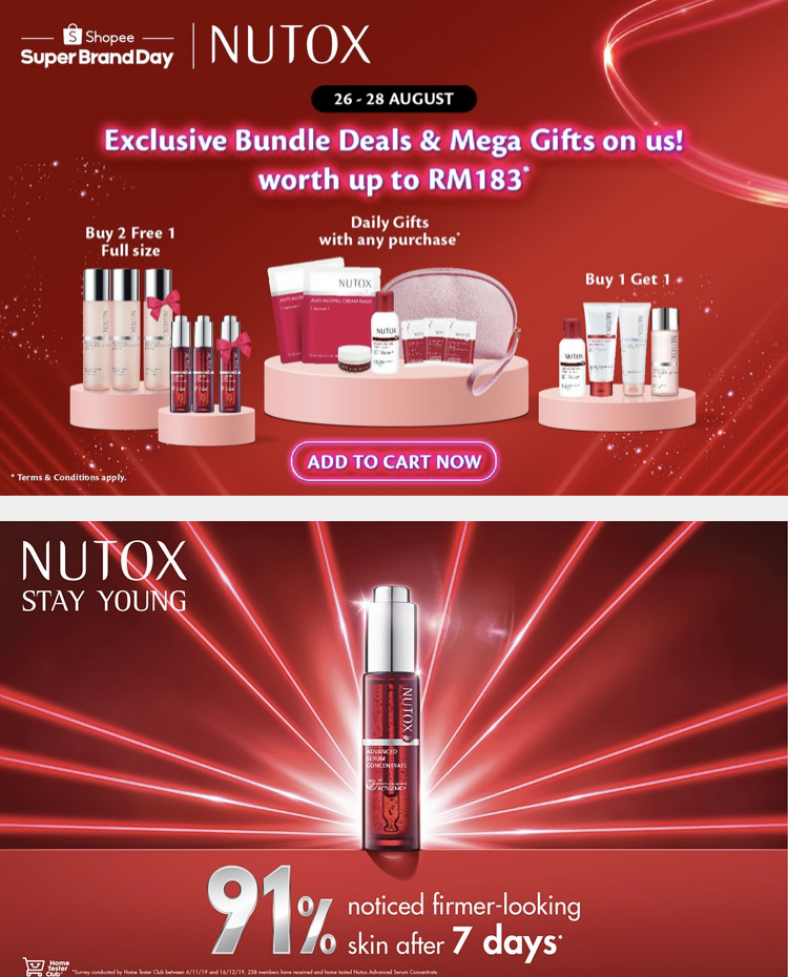 Shopee Super Brand Day: Nutox - mypromo.my