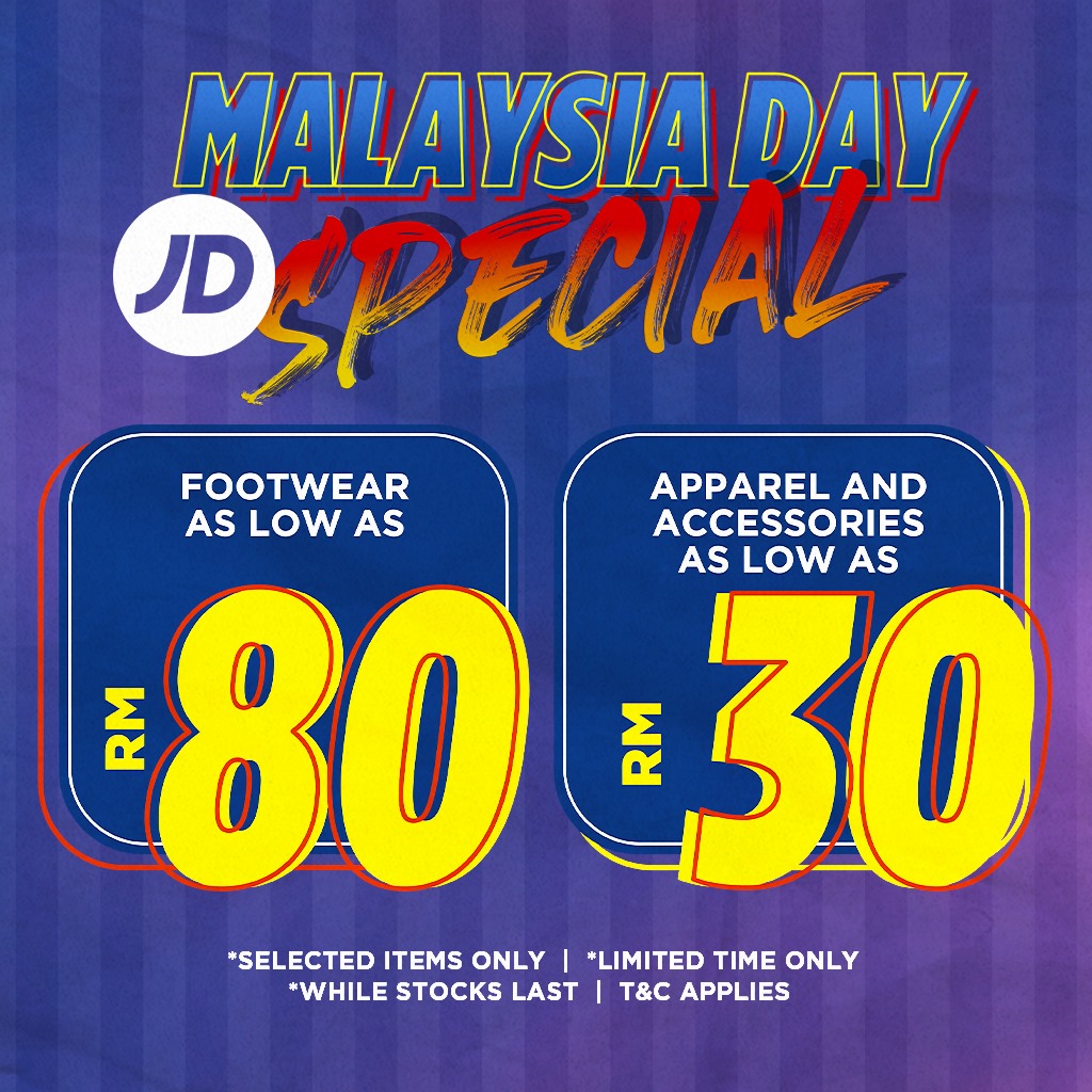 JD Sports MY Malaysia Day Promo January 2024 Mypromo my