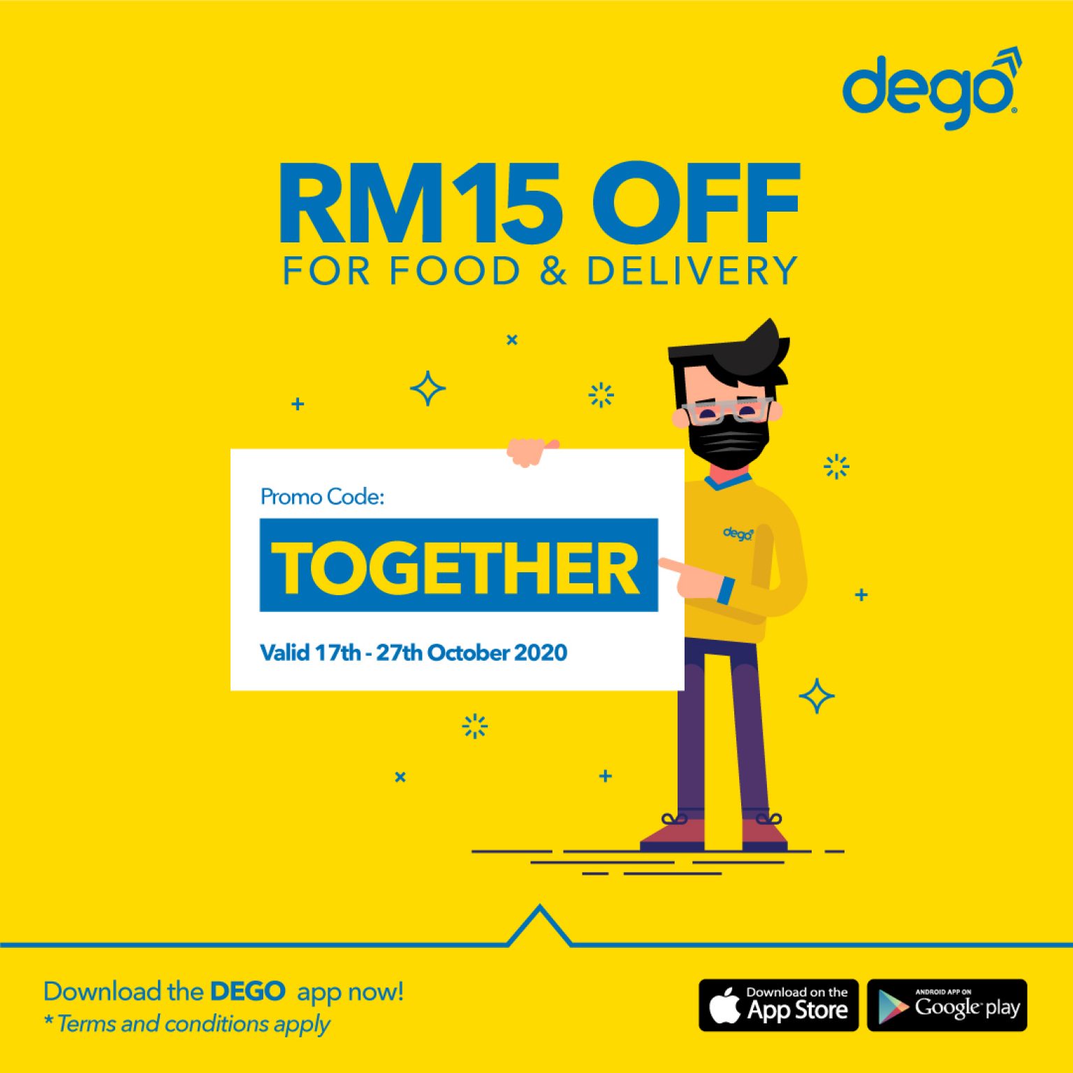 Dego Promo Code: TOGETHER - mypromo.my