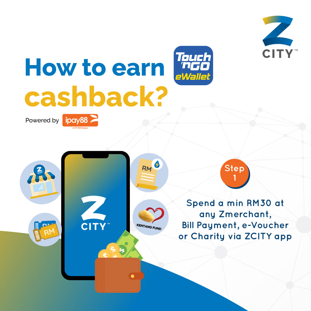 ZCity x iPay88 RM3 Cashback Promotion - mypromo.my