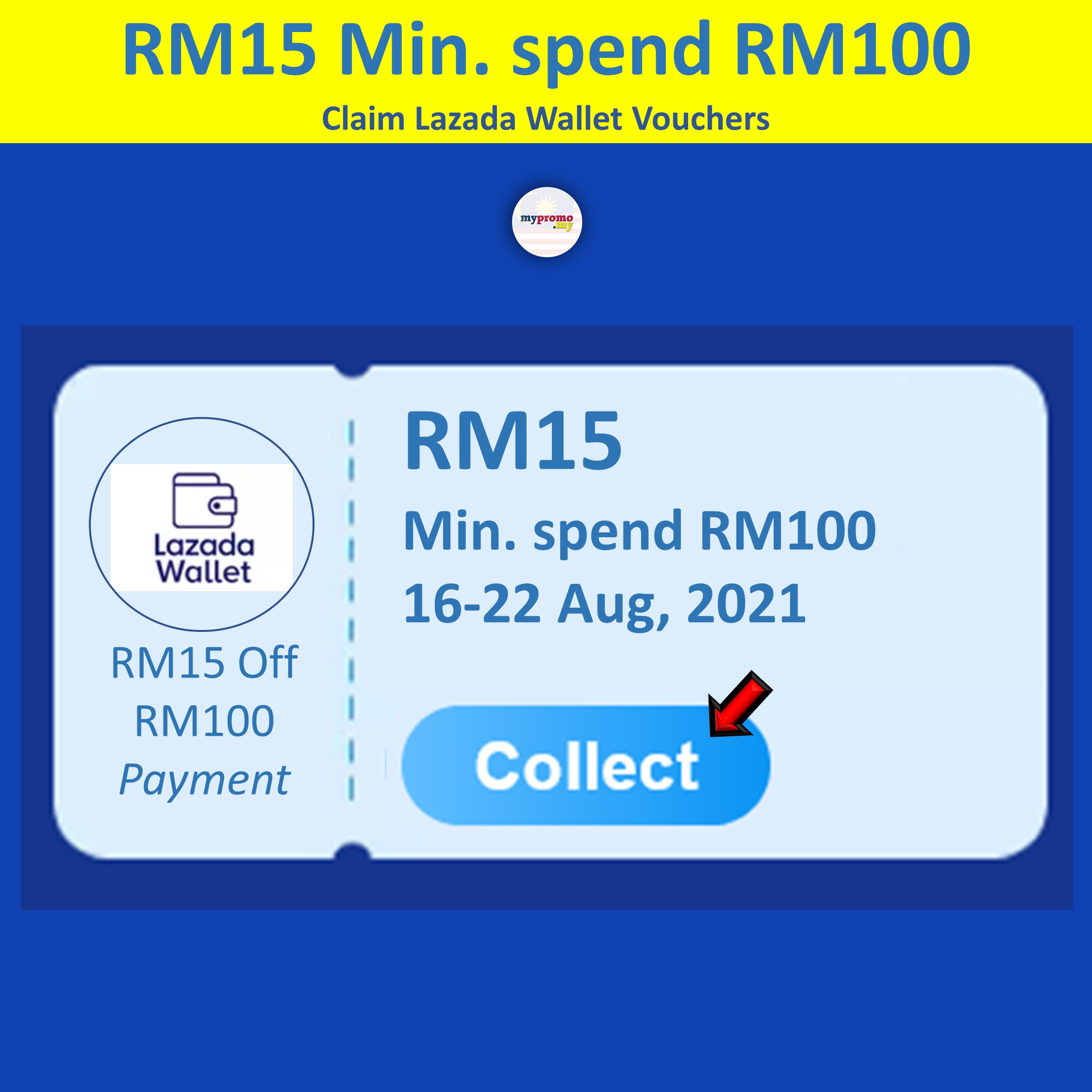 Lazada Shop Malaysia Online RM15 Off Voucher - mypromo.my