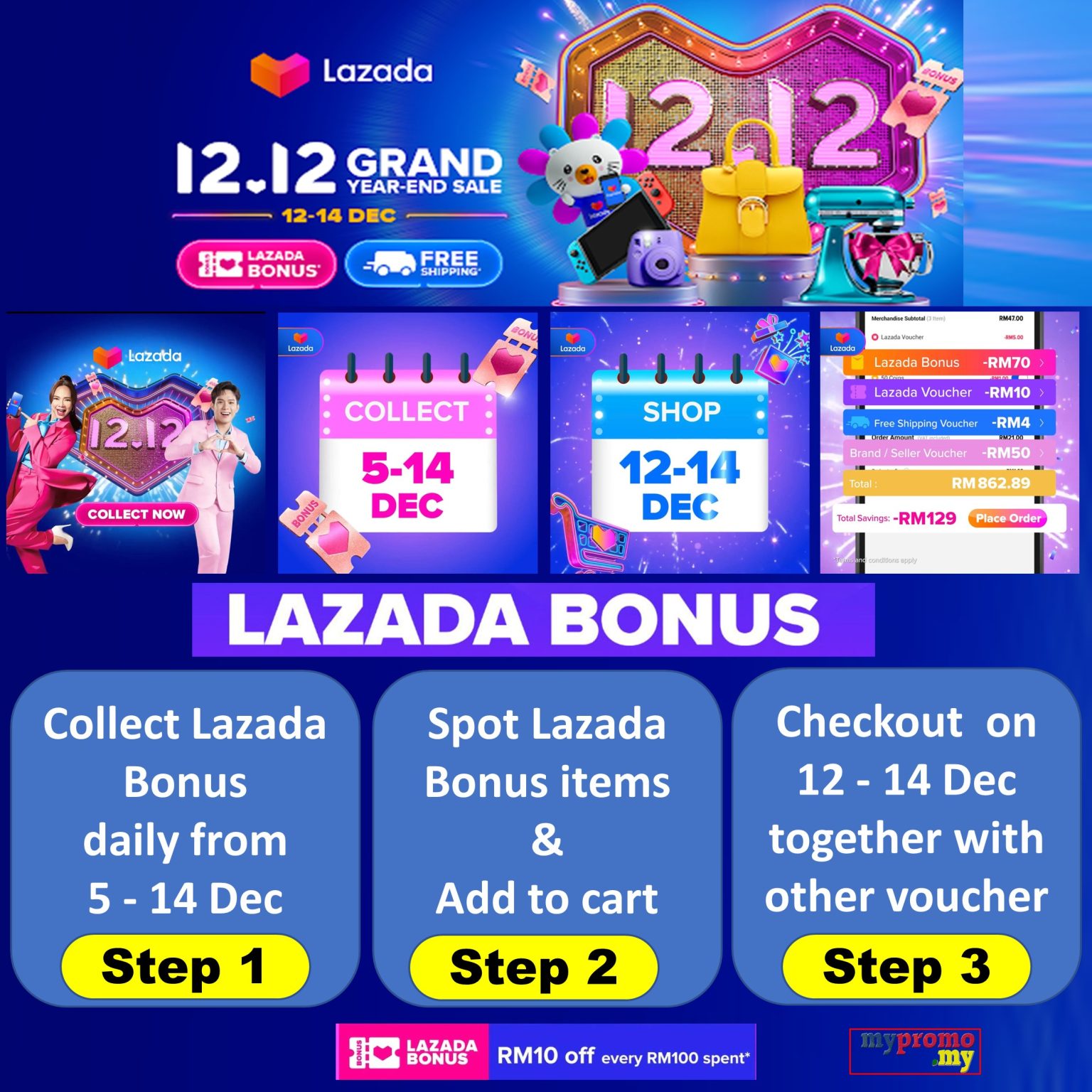 Lazada 12.12 x Maybank Voucher | August 2025 mypromo.my