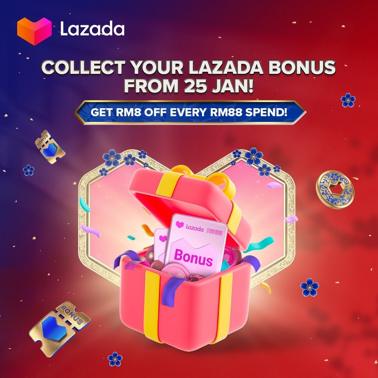 Lazada 2.2 CNY Bank Promotion - mypromo.my