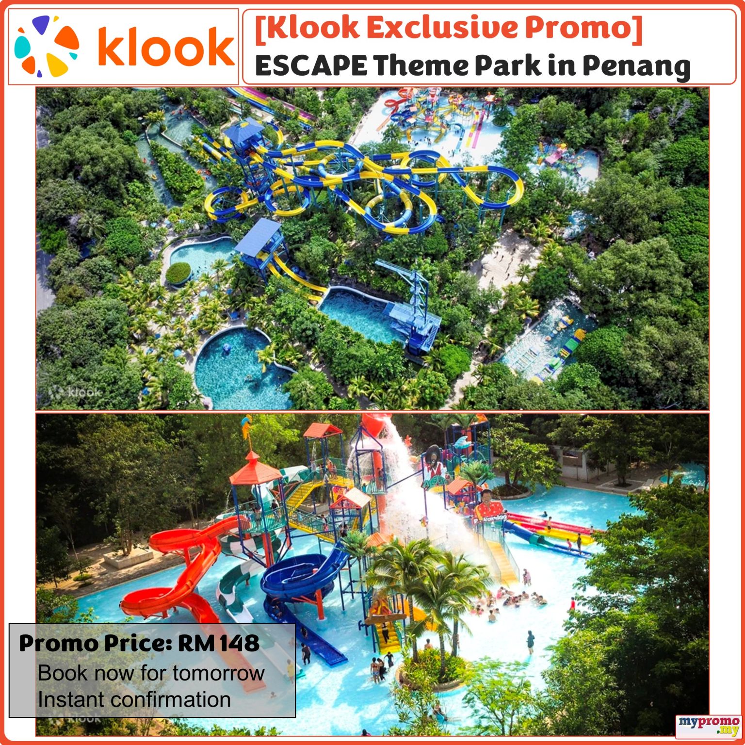 ESCAPE Theme Park in Penang-Klook Promo - mypromo.my