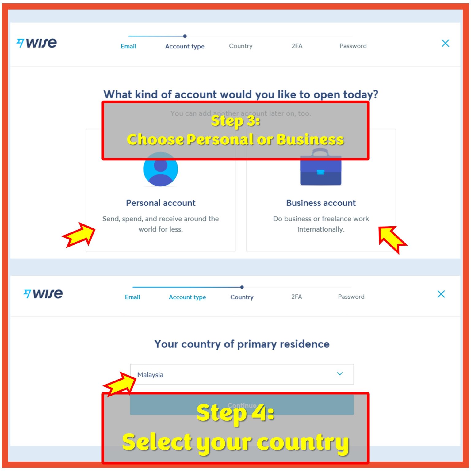 Create Wise Account Step by Step - mypromo.my