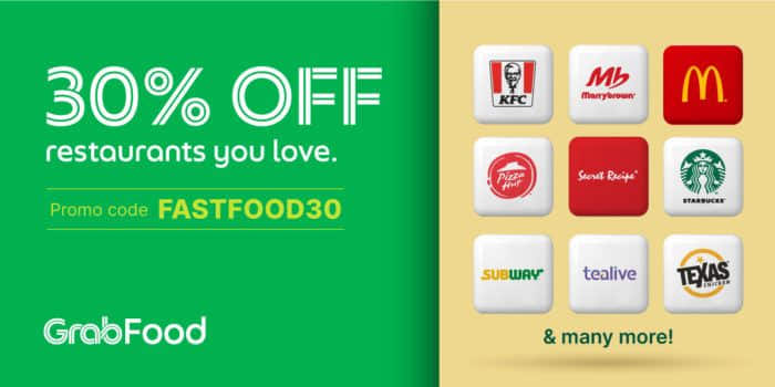 GrabFood- Fast Food 30% off - mypromo.my