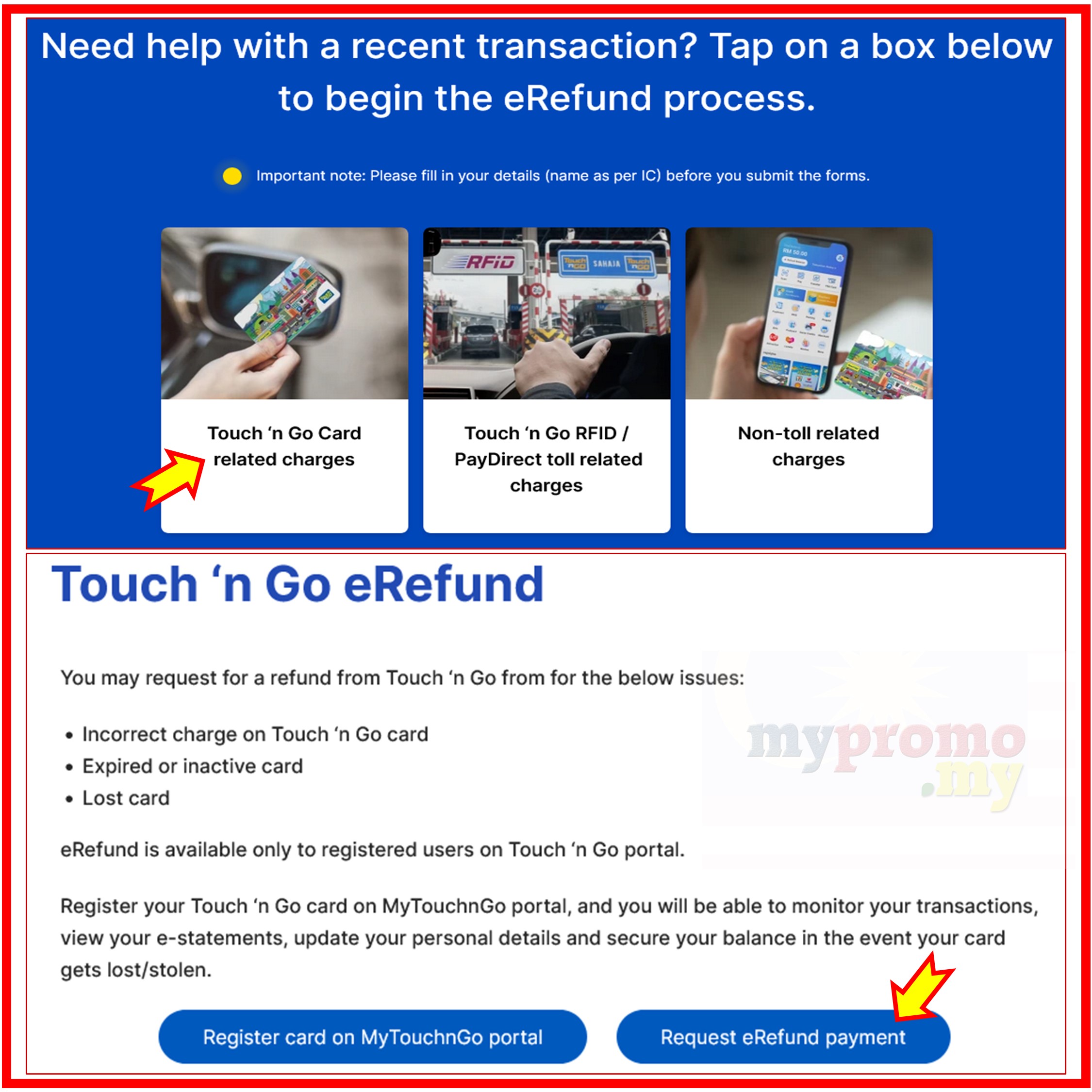 How to Get a eRefund for your Touch ‘n Go Card: Step by Step - mypromo.my