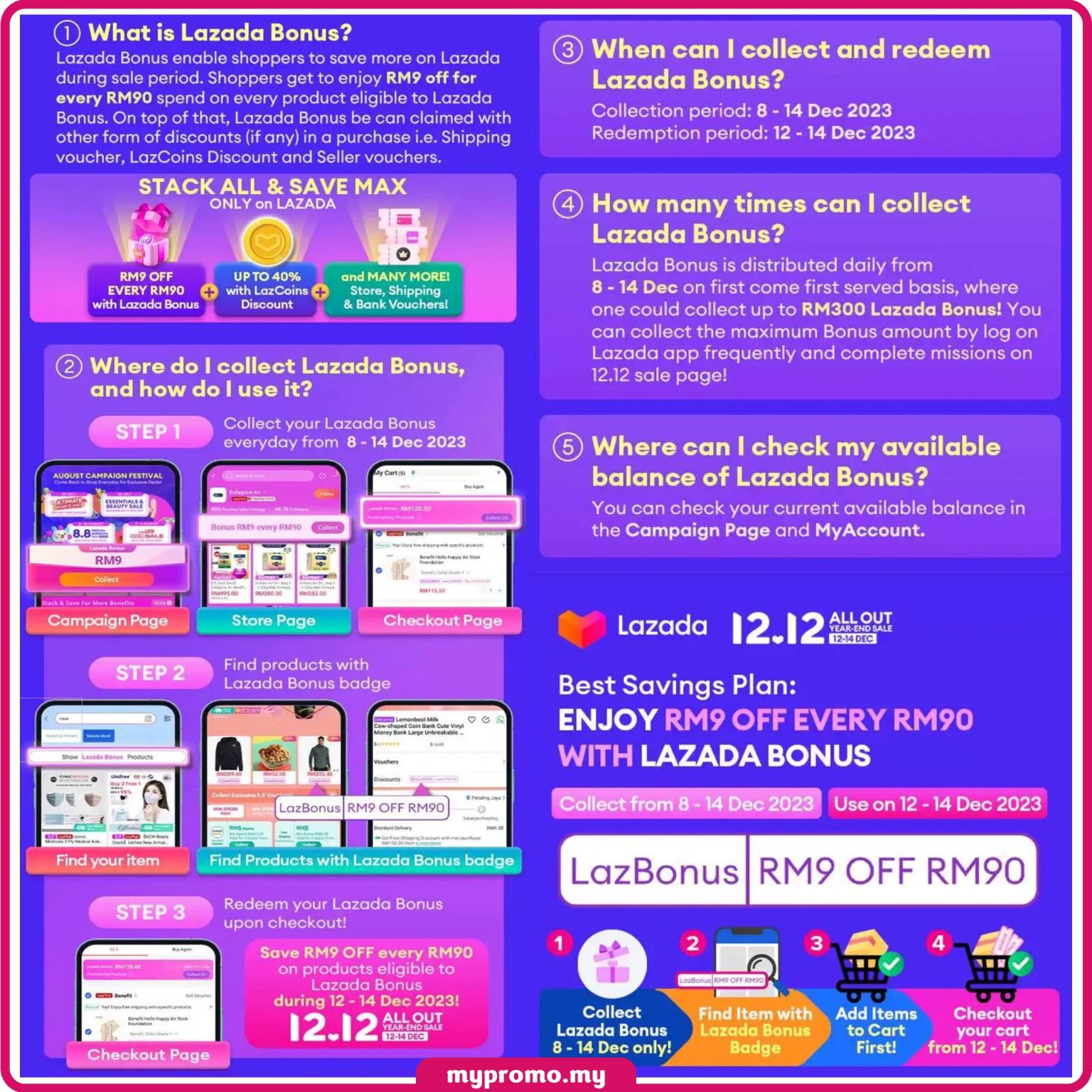 LAZADA 12.12 Surprise Voucher - mypromo.my