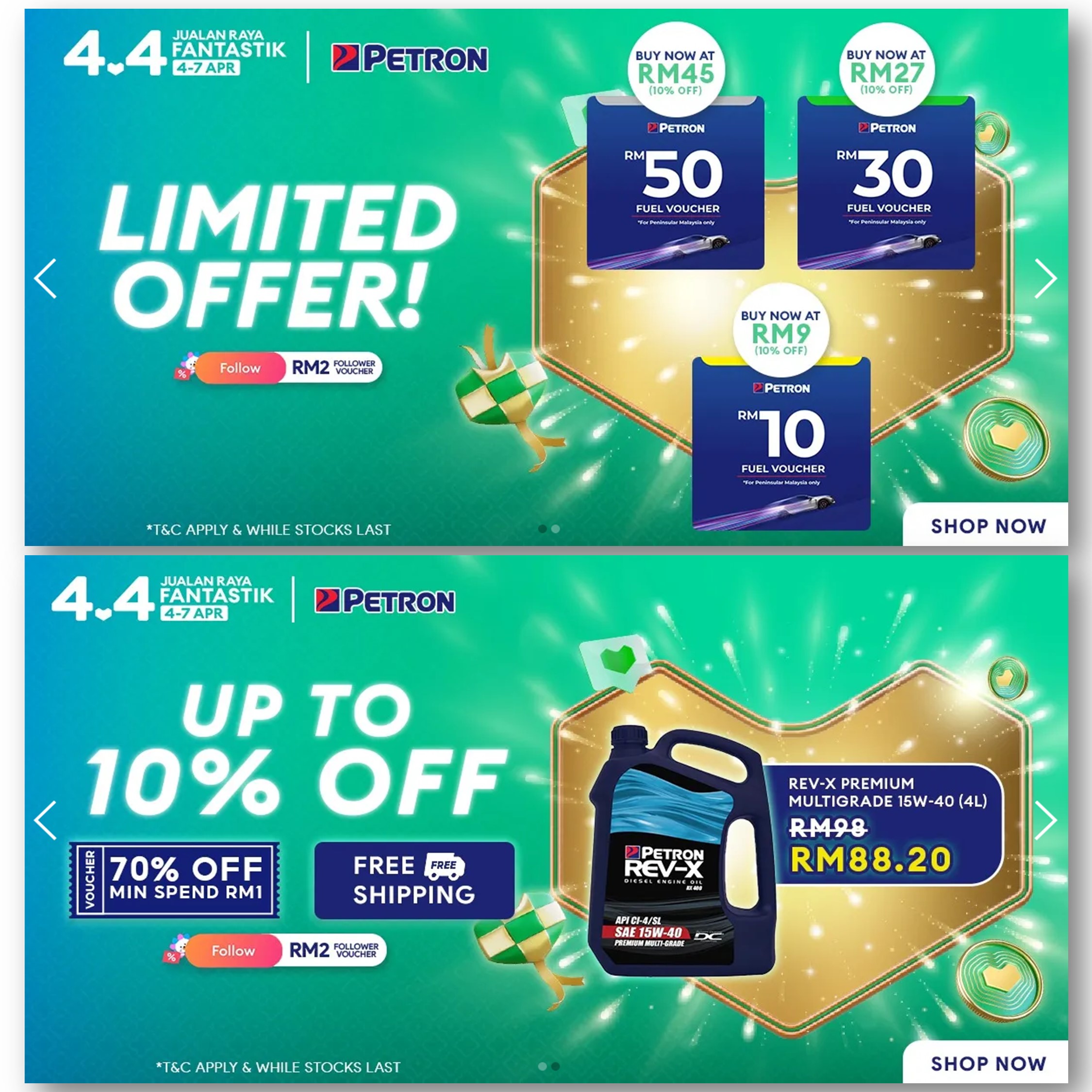 Petron x Lazada 4.4 Jualan Raya Fantastik - mypromo.my